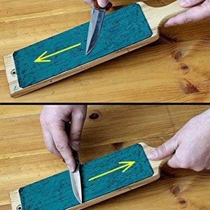 Strop Double-side Leather Strop Finishing Strop Finishing Knife Paddle ...