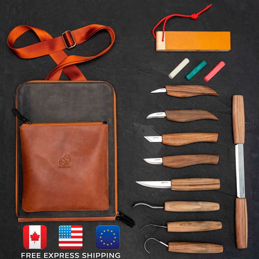 Deluxe Wood Carving Kit Whittling Kit Knife S50X Beavercraft - Etsy