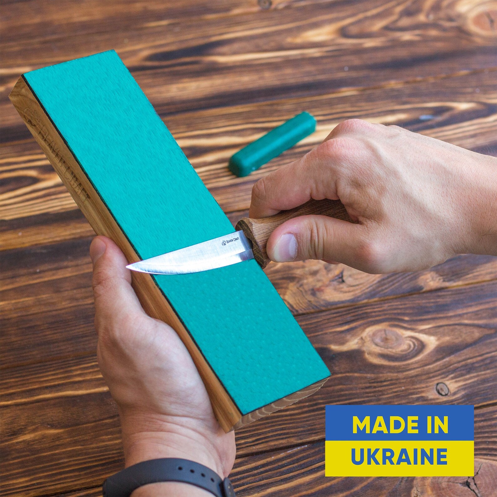 Leather Strop With Polishing Compound on One-side Finishing - Etsy