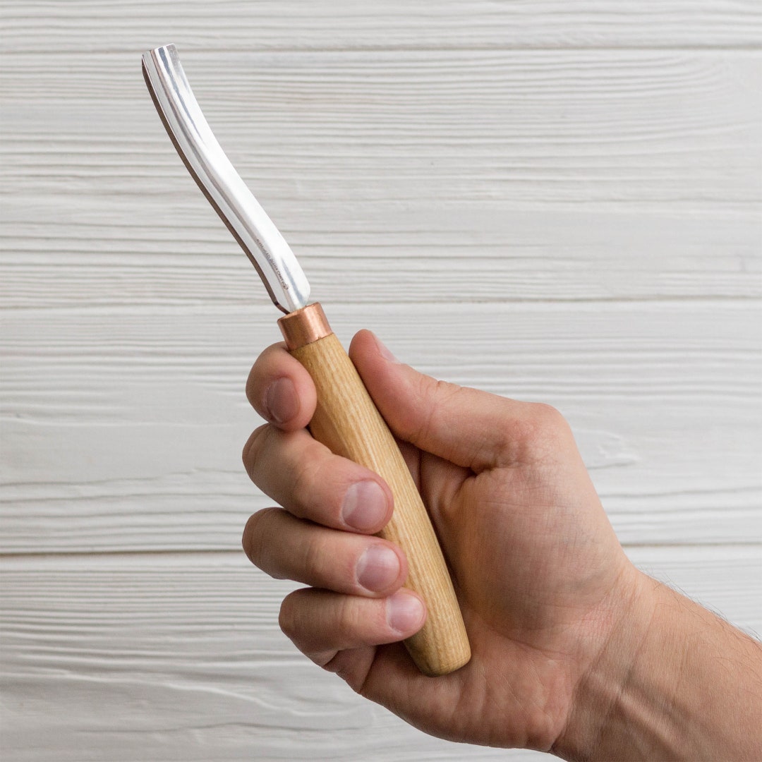 Wood Carving Tools Chisels Compact Long Bent Gouge Sweep 6 Compact ...