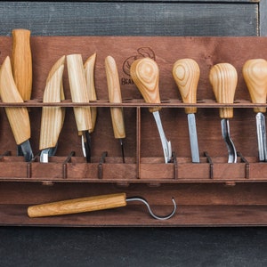 Plywood Tool Rack - Modular Knife & Chisel Organizer by Beavercraft ...