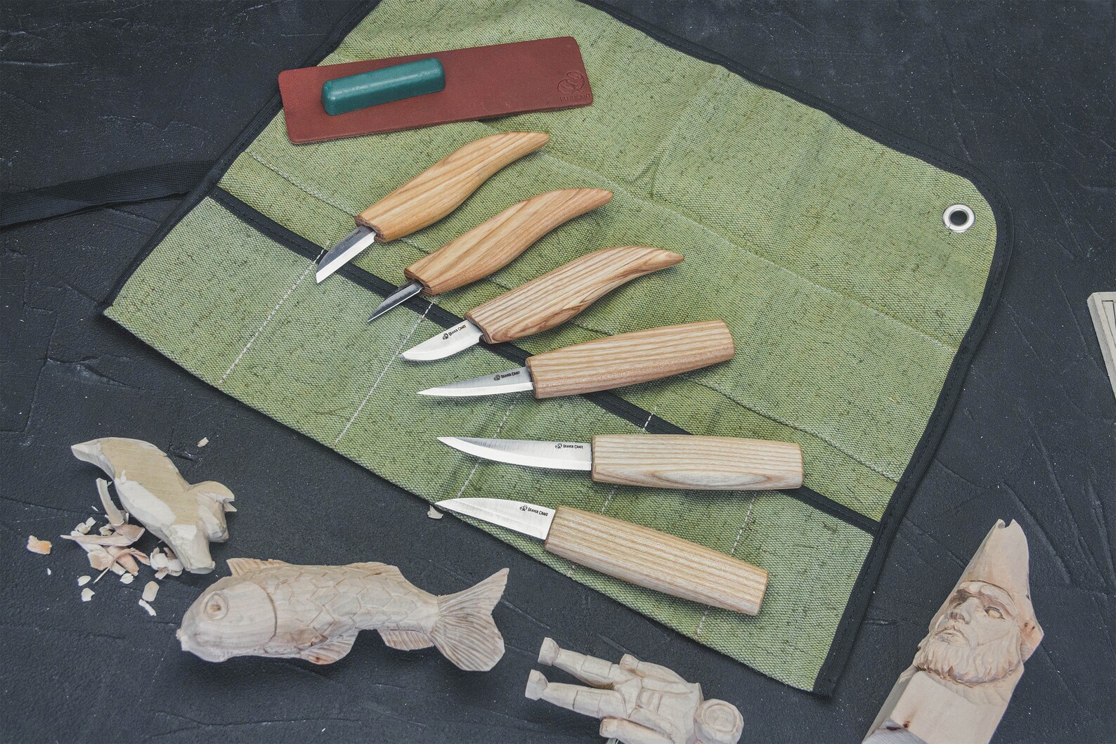 Basic Wood Carving Knives Set Beavercraft S58 - Etsy