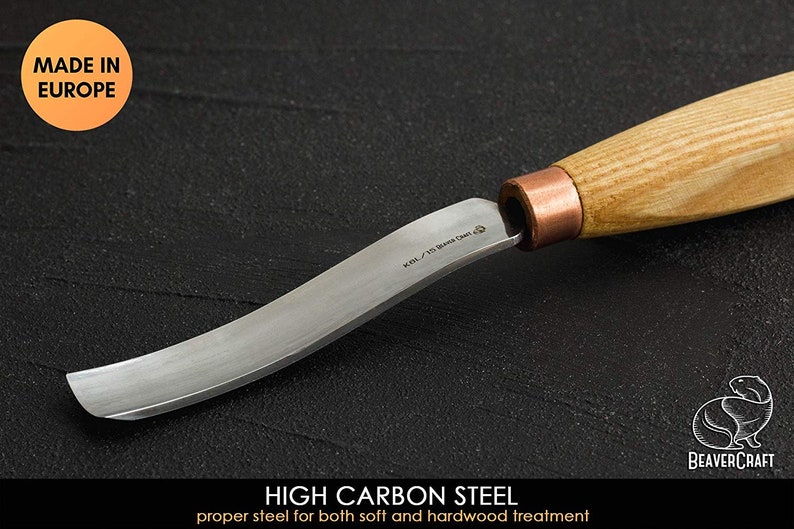 Wood Carving Tools Chisels Compact Long Bent Gouge Sweep 6 - Etsy