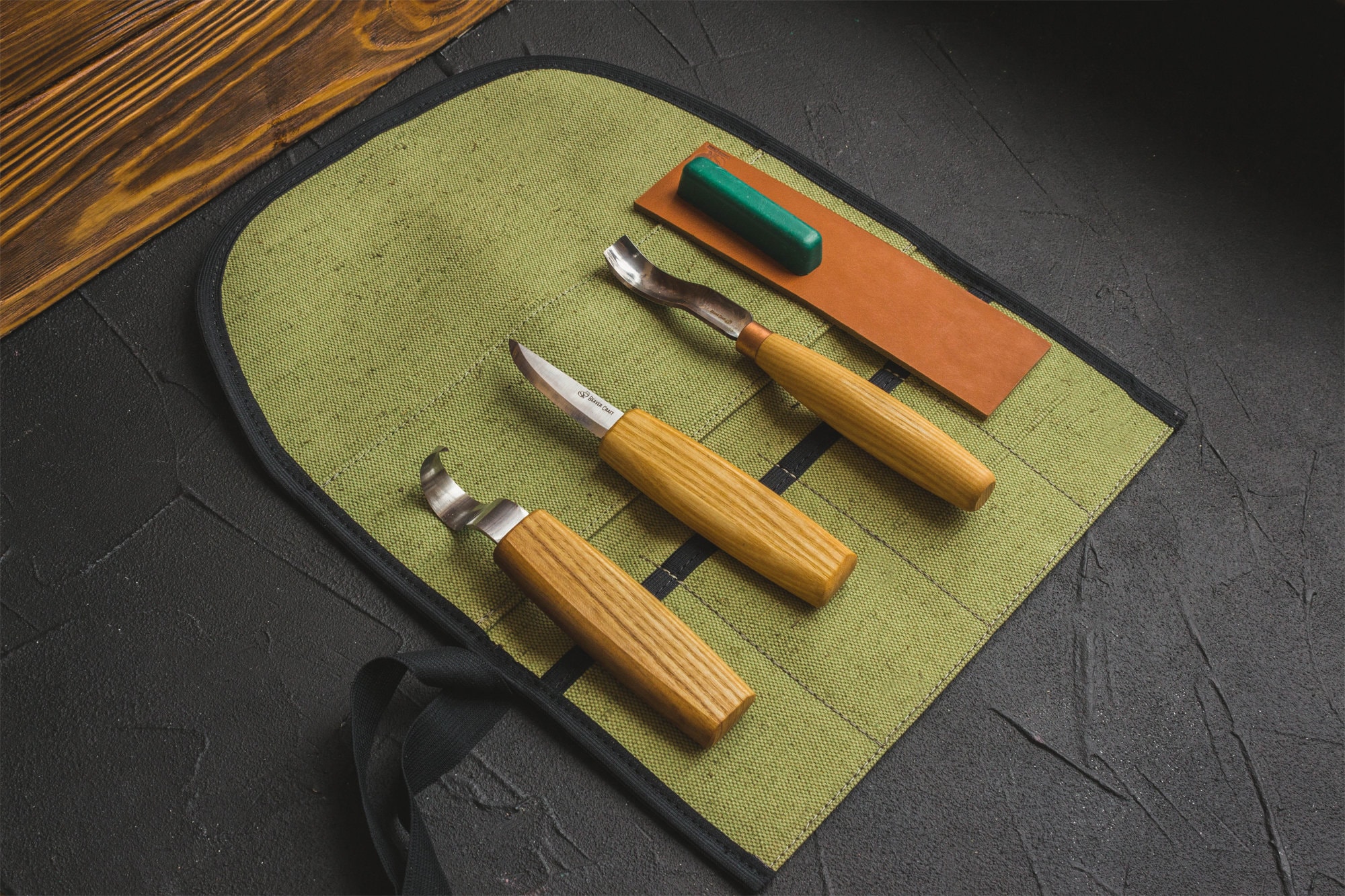 Spoon Carving Kit Wood Carving Tools With Leather Strop - Etsy