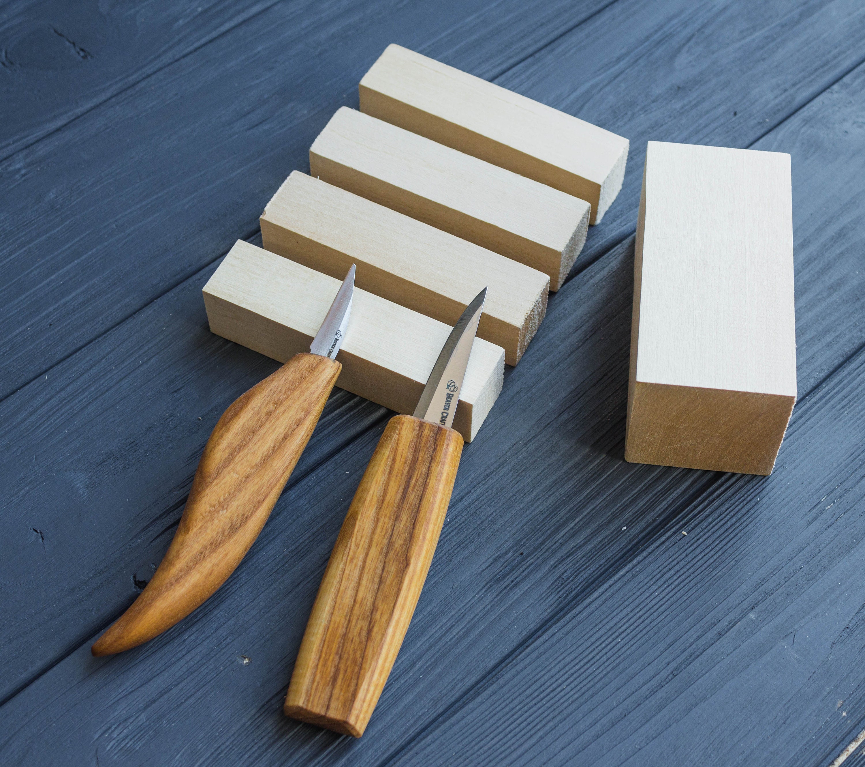 Wood Carving Set Knives for Small Sculpture Set With Wooden | Etsy
