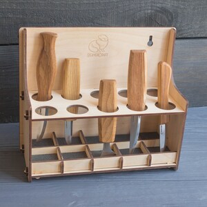 Tool Rack Plywood Tool Storage Rack Tools Knives Chisels | Etsy