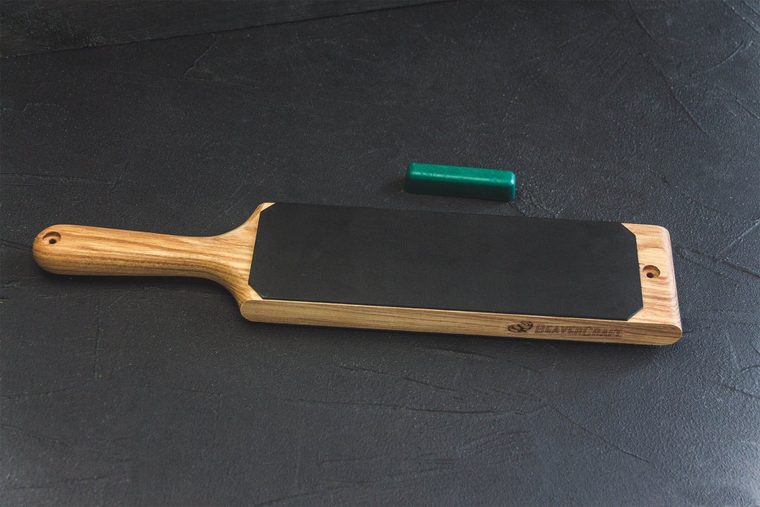 Strop Double-side Leather Strop Finishing Strop Finishing Knife Paddle ...