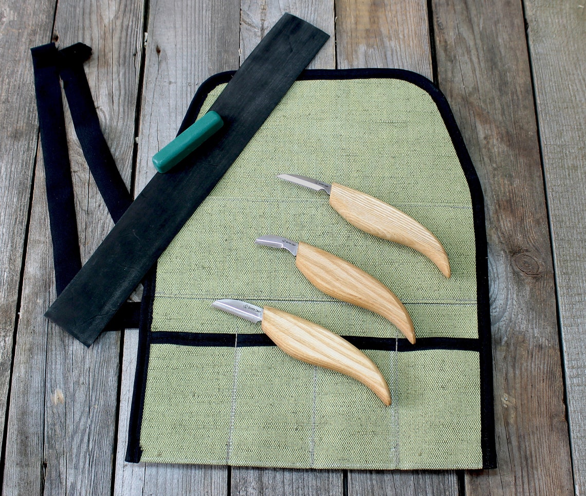 Chip carving knives set woodcarving tools 3 basic knives | Etsy