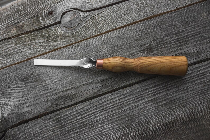 Straight Flat Chisel 0.40 Flat Wood Chisel Woodcarving - Etsy