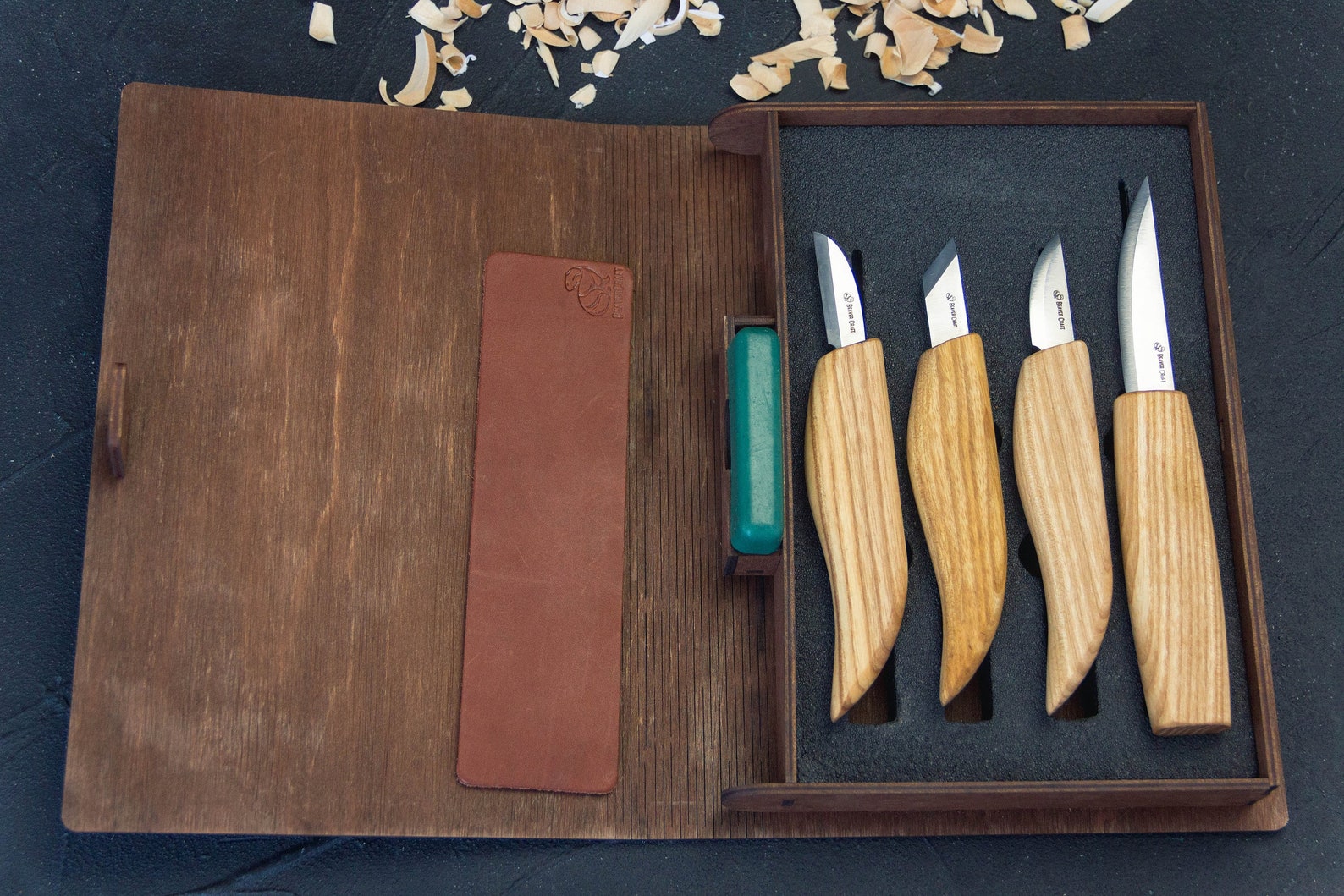 Basic Knives Set of 4 Knives Woodcarving Knives Wood Carving | Etsy