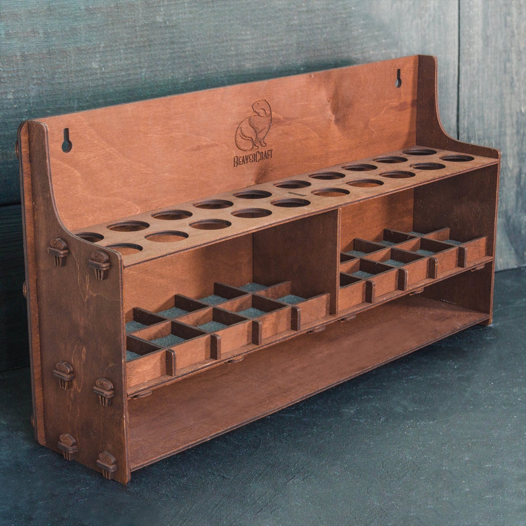 Plywood Tool Rack - Modular Knife & Chisel Organizer by Beavercraft TH20 - Etsy