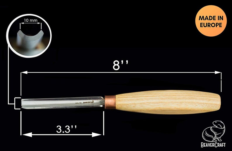 Wood Carving Tools Compact Straight Rounded Gouge for Spoon | Etsy