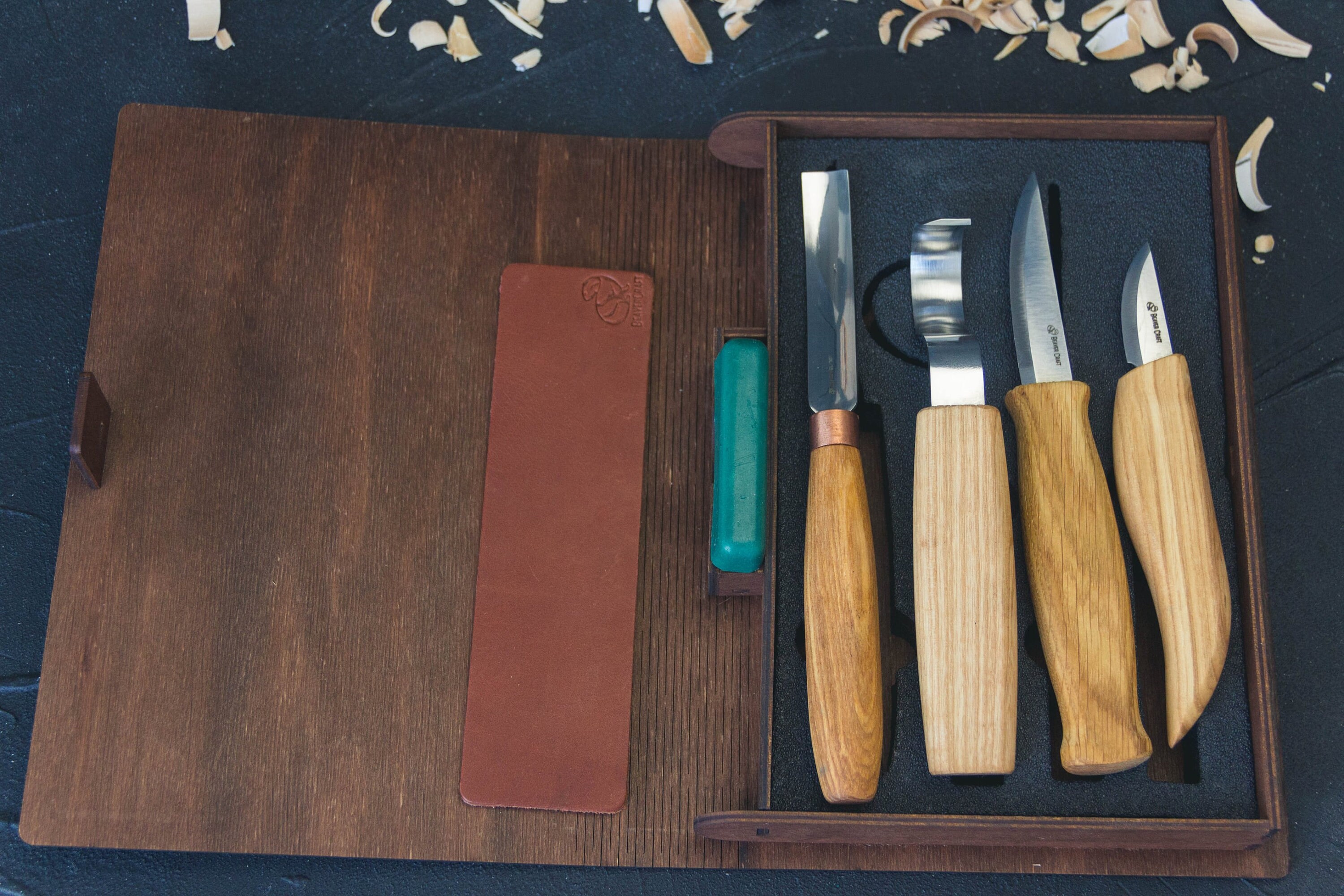 Spoon and Kuksa Carving Professional Set With Knives and Strop - Etsy