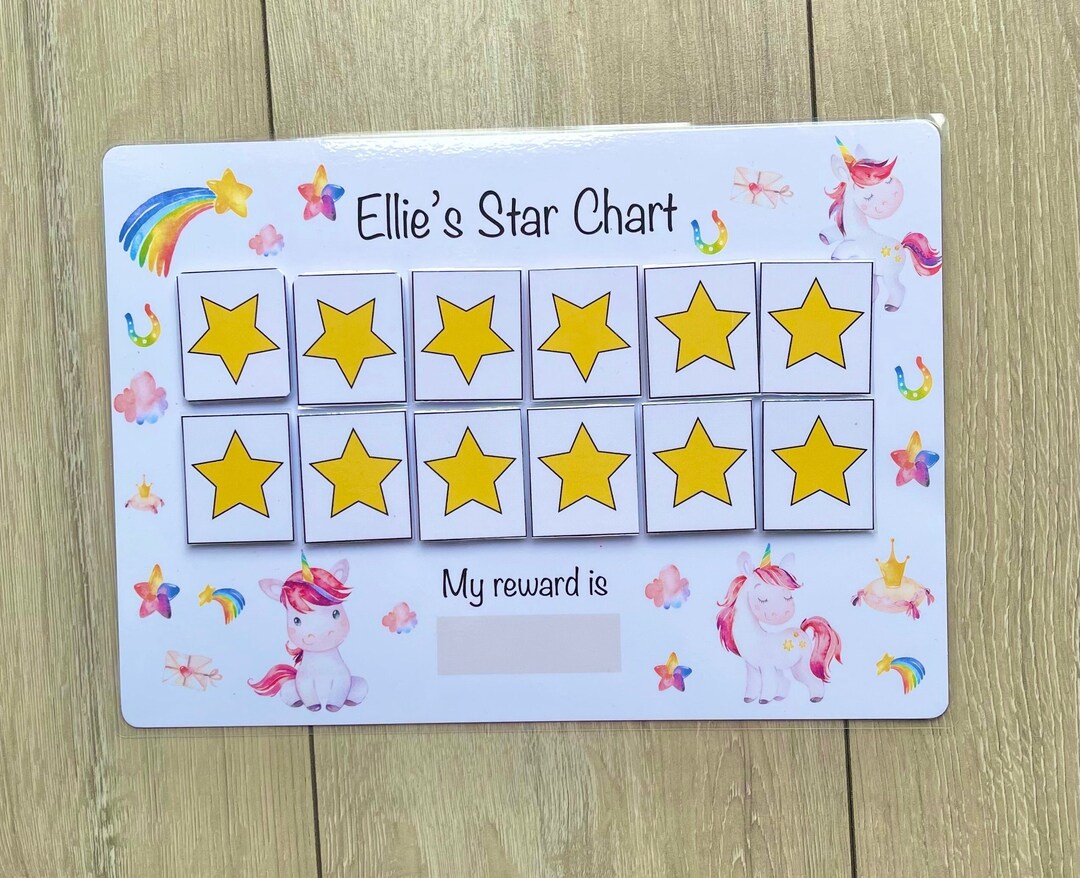 Reward Chart Girls Reward Chart Personalised Reward Chart Potty ...
