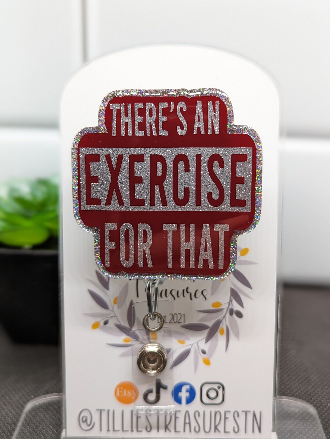 Exercise for That Badge Reel: Ortho Physical Therapy Badge - Etsy