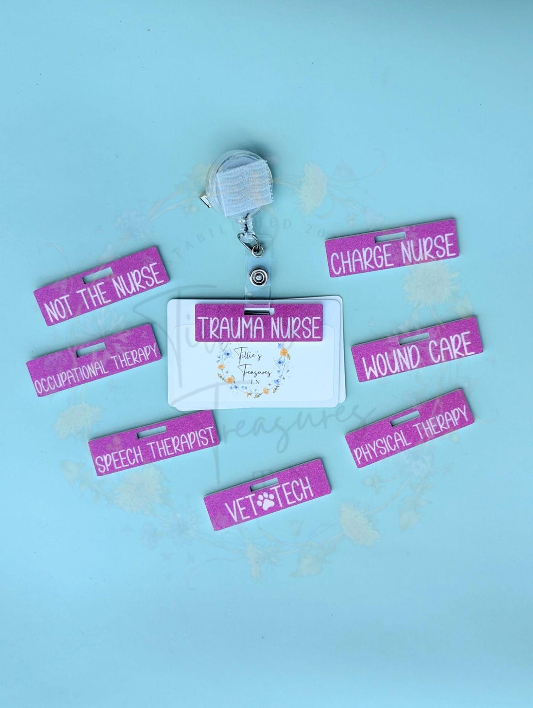 Badge Buddy Pink, Badge Flair, Badge Tag, Badge Reel Buddy, Custom ...