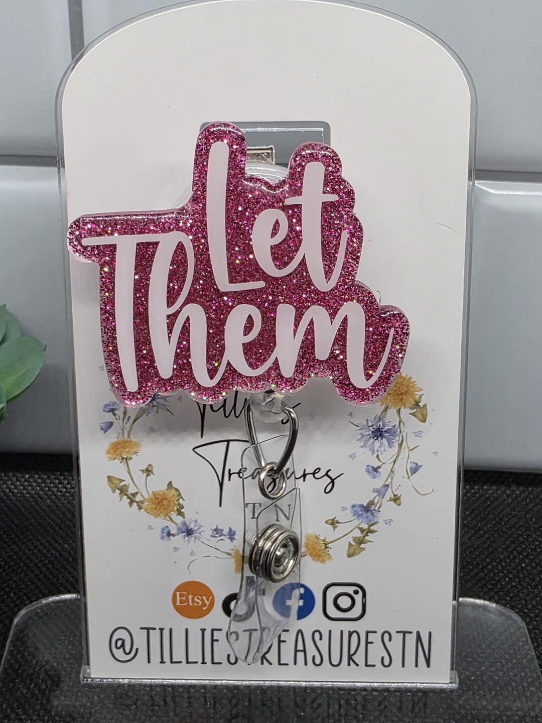 Let Them Interchangeable Nurse Badge, Nursing Gift, Healthcare Work ...