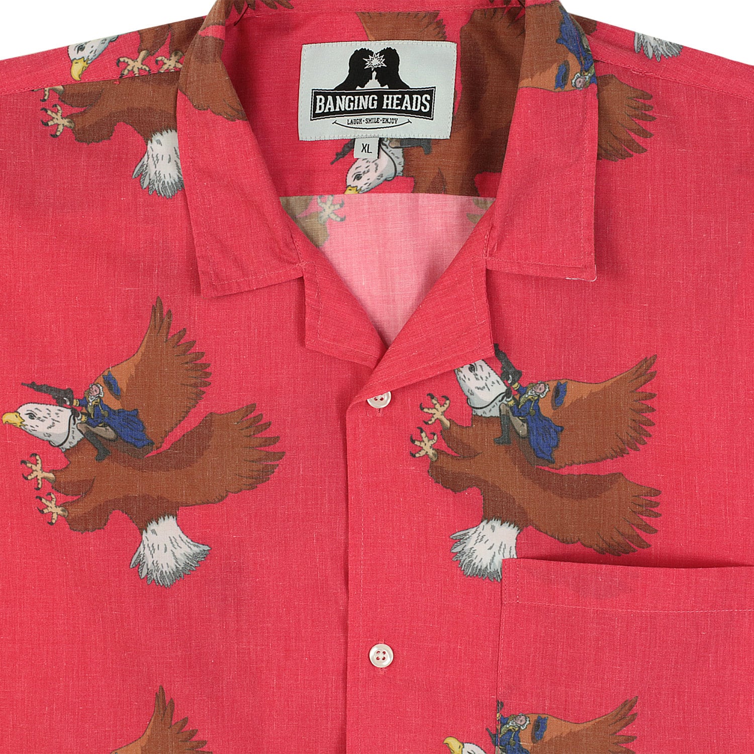 Men's Shirt - George Washington Riding Eagle, Hawaiian Shirt - Etsy