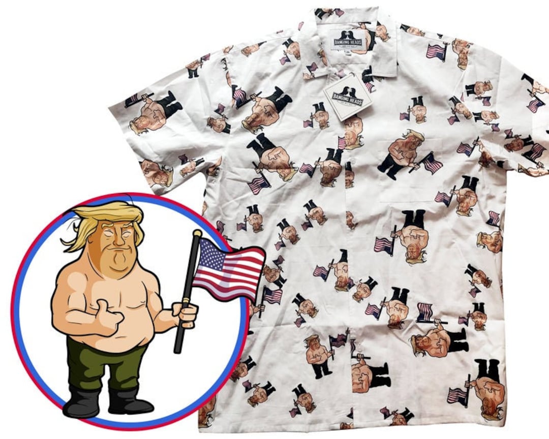 Donald Trump Hawaiian Shirt | Trump Button up | Donald Trump American ...