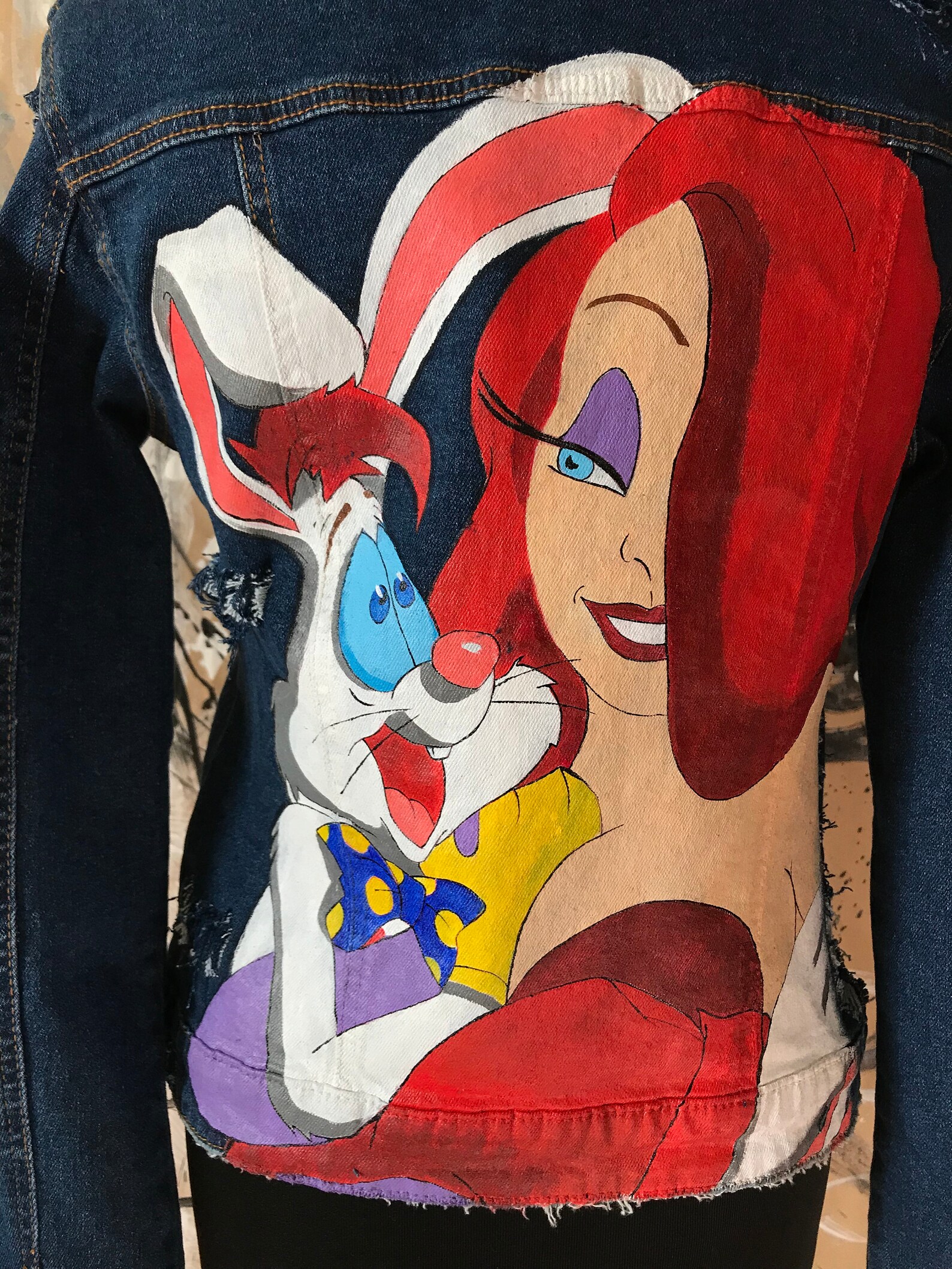 Hand Painted Jacket Jacket With Painting Jacket With Art Work - Etsy