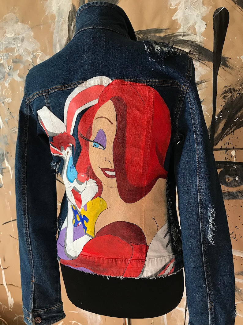 Hand Painted Jacket Jacket With Painting Jacket With Art Work | Etsy