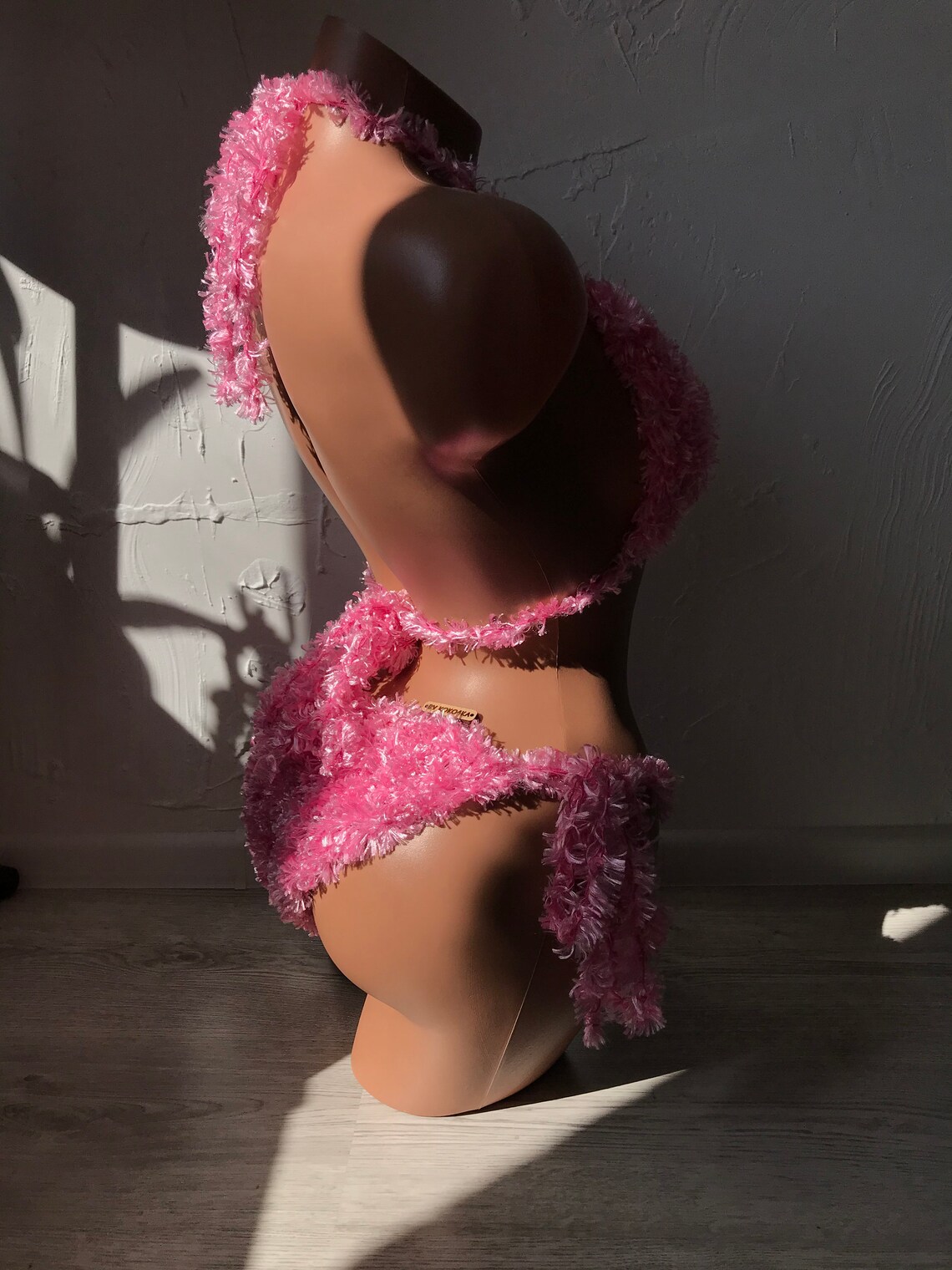 Fluffy Faux Fur Crochet Bra Top Furry Festival Top Beach Etsy