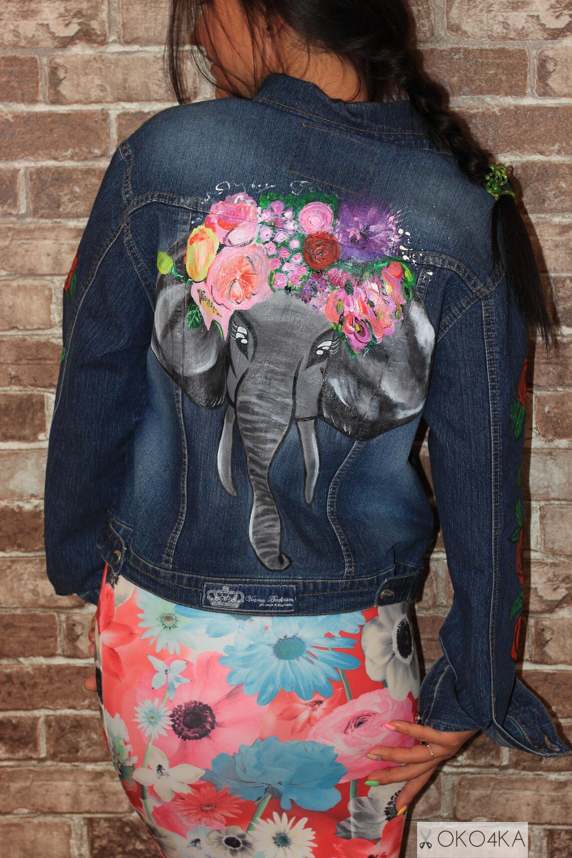 Custom denim jacket jacket hand-painted unique denim | Etsy