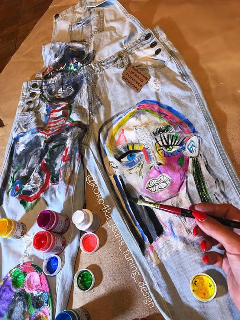 Graffiti Overalls Boho Overalls Hand Painted Overalls Painted - Etsy