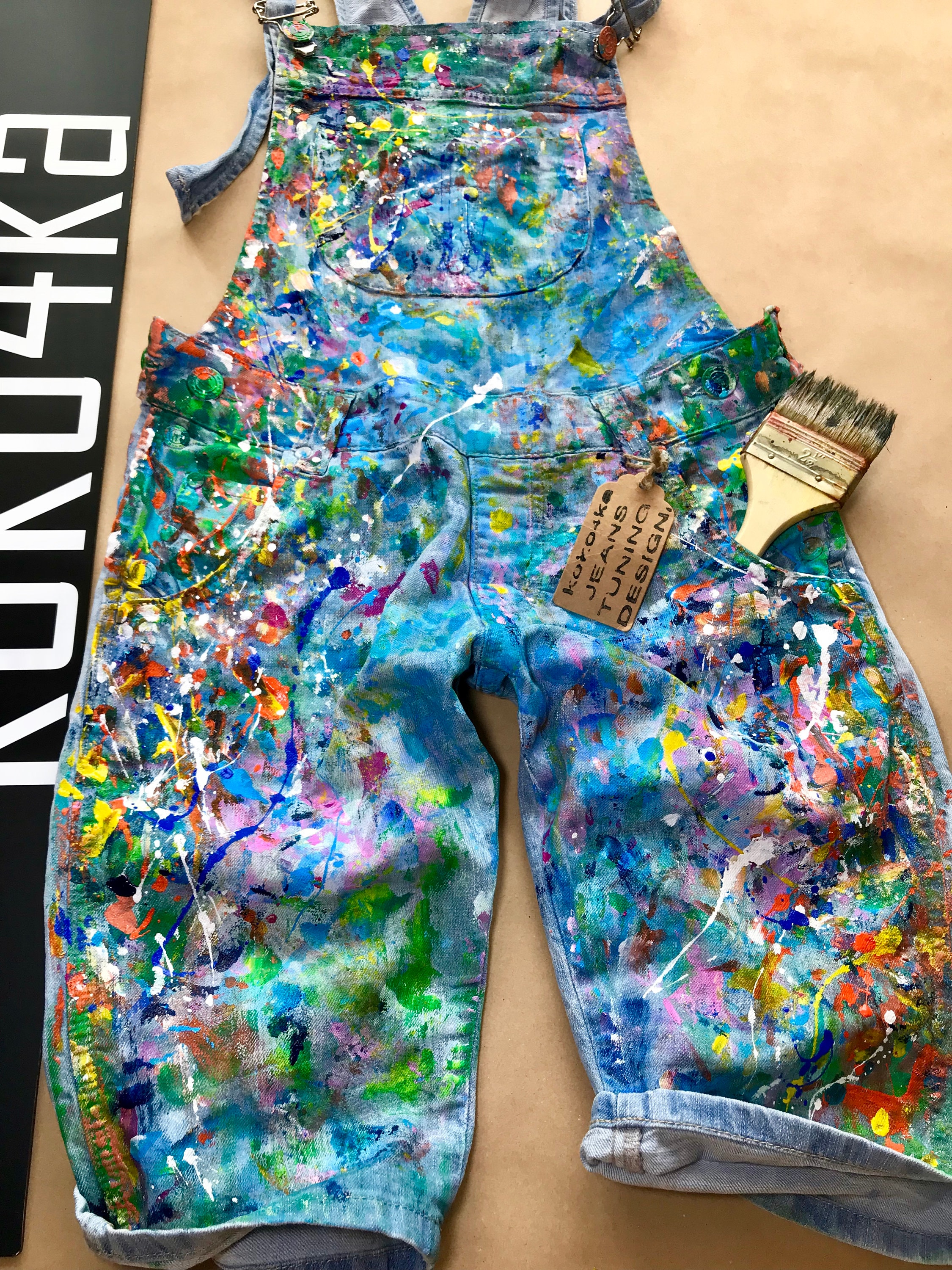 Blots on jeans Spray paint Paint Splatter Jeans festival | Etsy