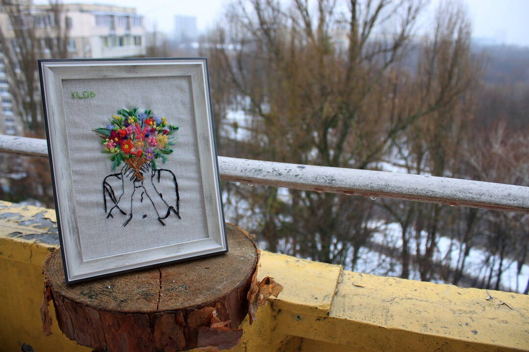 Impressionism Thread Painting Embroidered Picture 1950 - Etsy