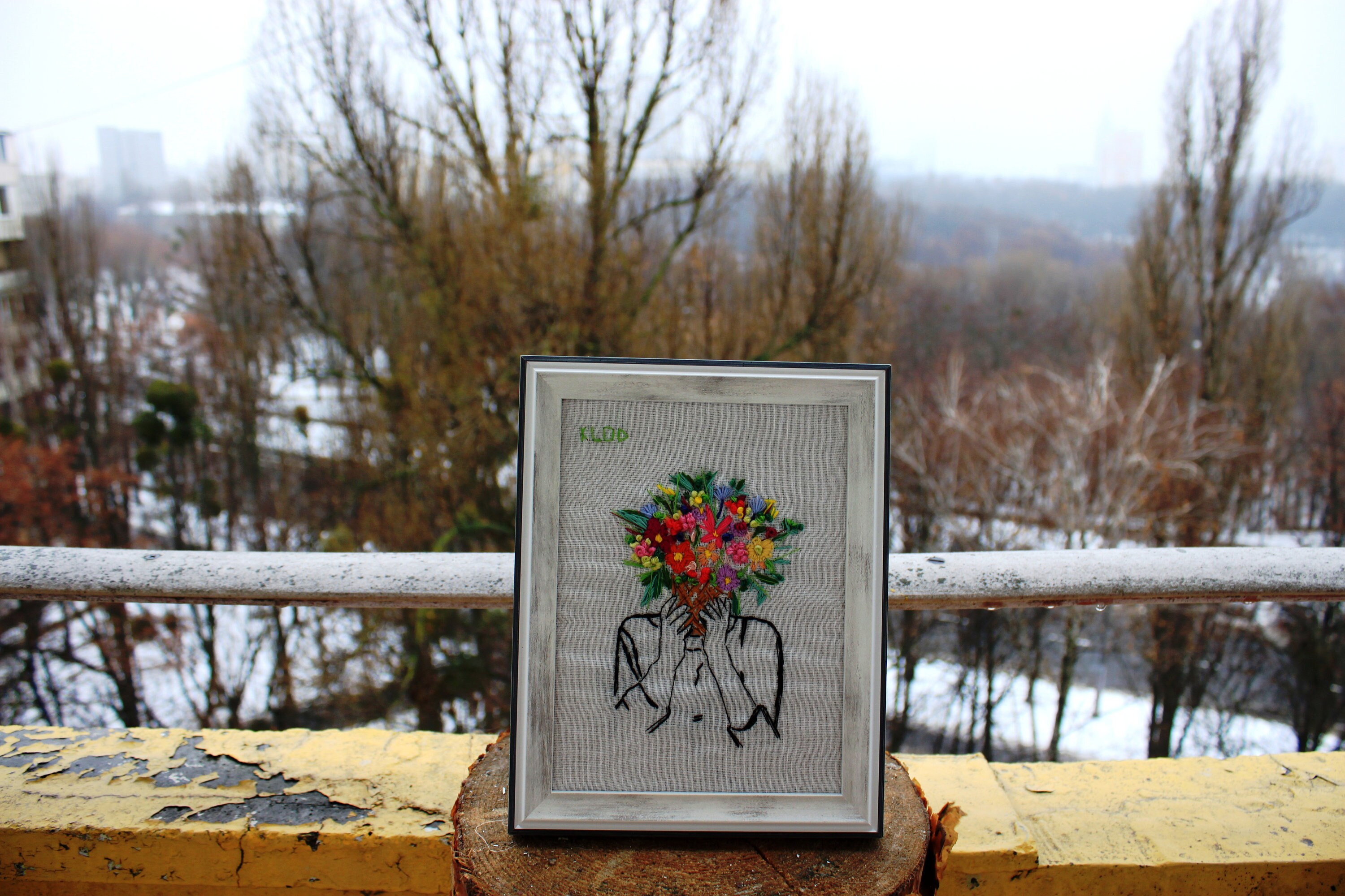 Impressionism Thread Painting Embroidered picture 1950 | Etsy