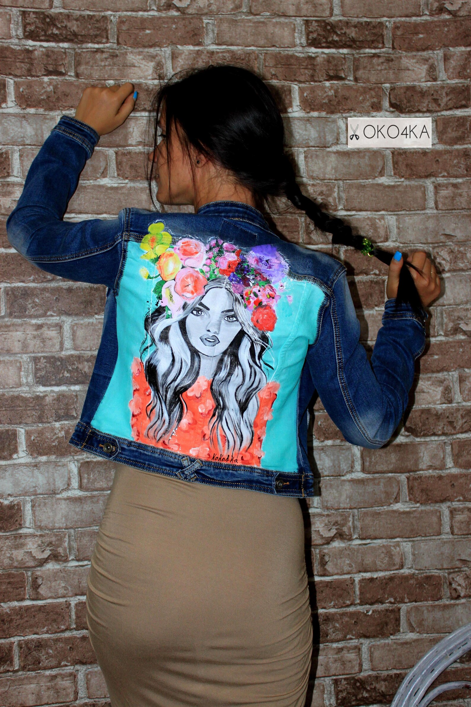 Custom Denim Jacket Jacket Hand-painted Unique Denim | Etsy