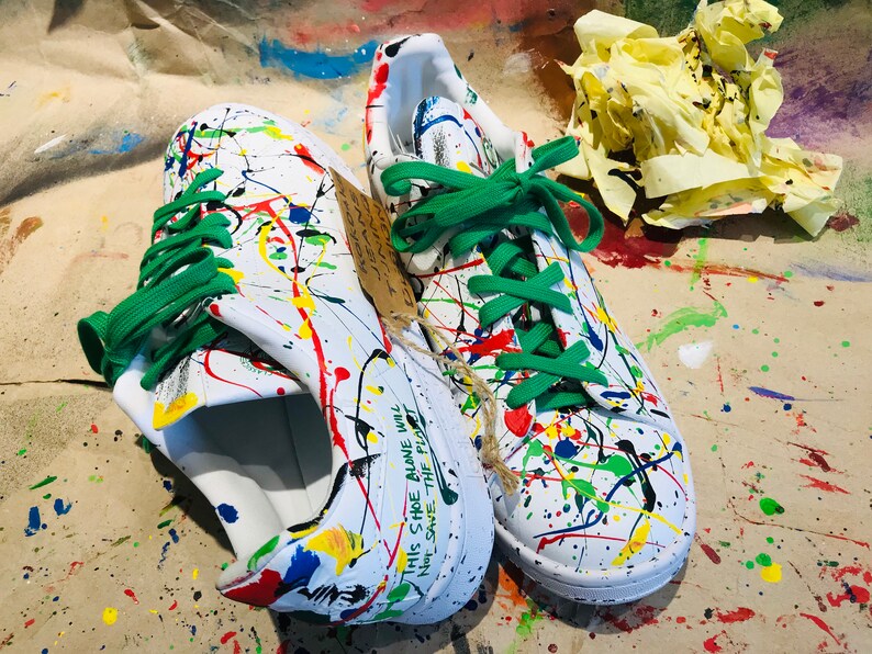 Nike Men's Sneakers in Paint Sneakers in a Spray Can Spray - Etsy
