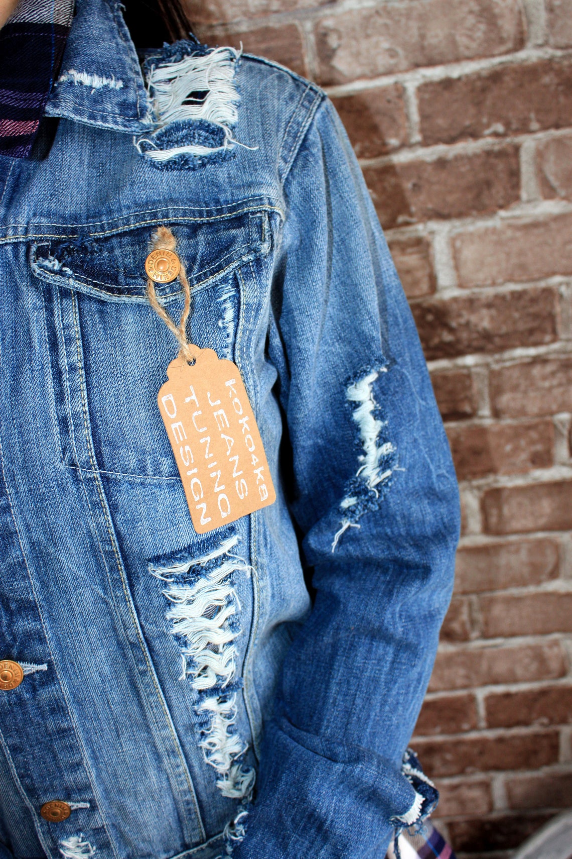 Hand Painted Denim Jacket Jacket With Painting Jacket With Art Work on ...