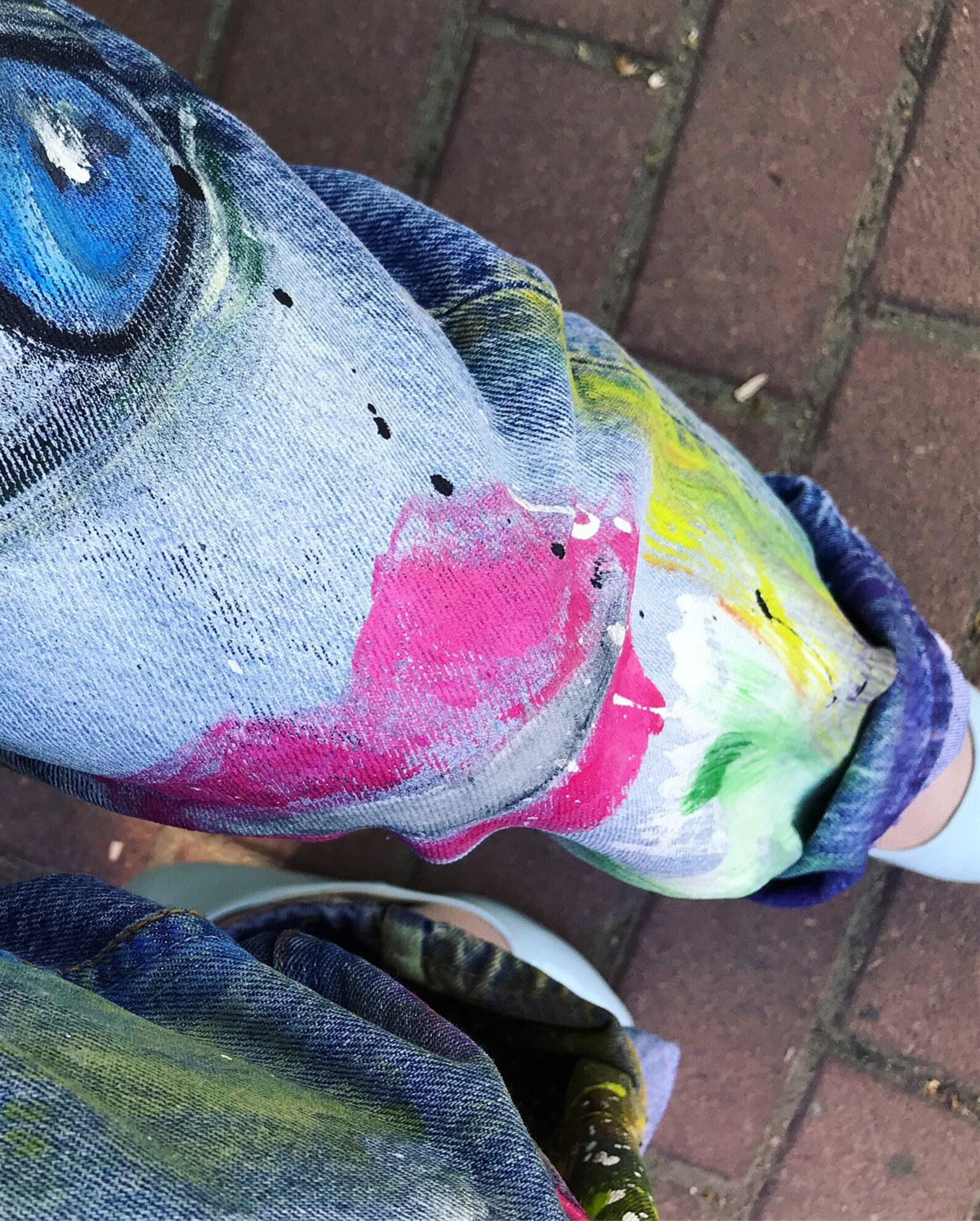 Jeans Boyfriend - Jeans Festival - Clothing Hand Painted - Paint Jeans ...