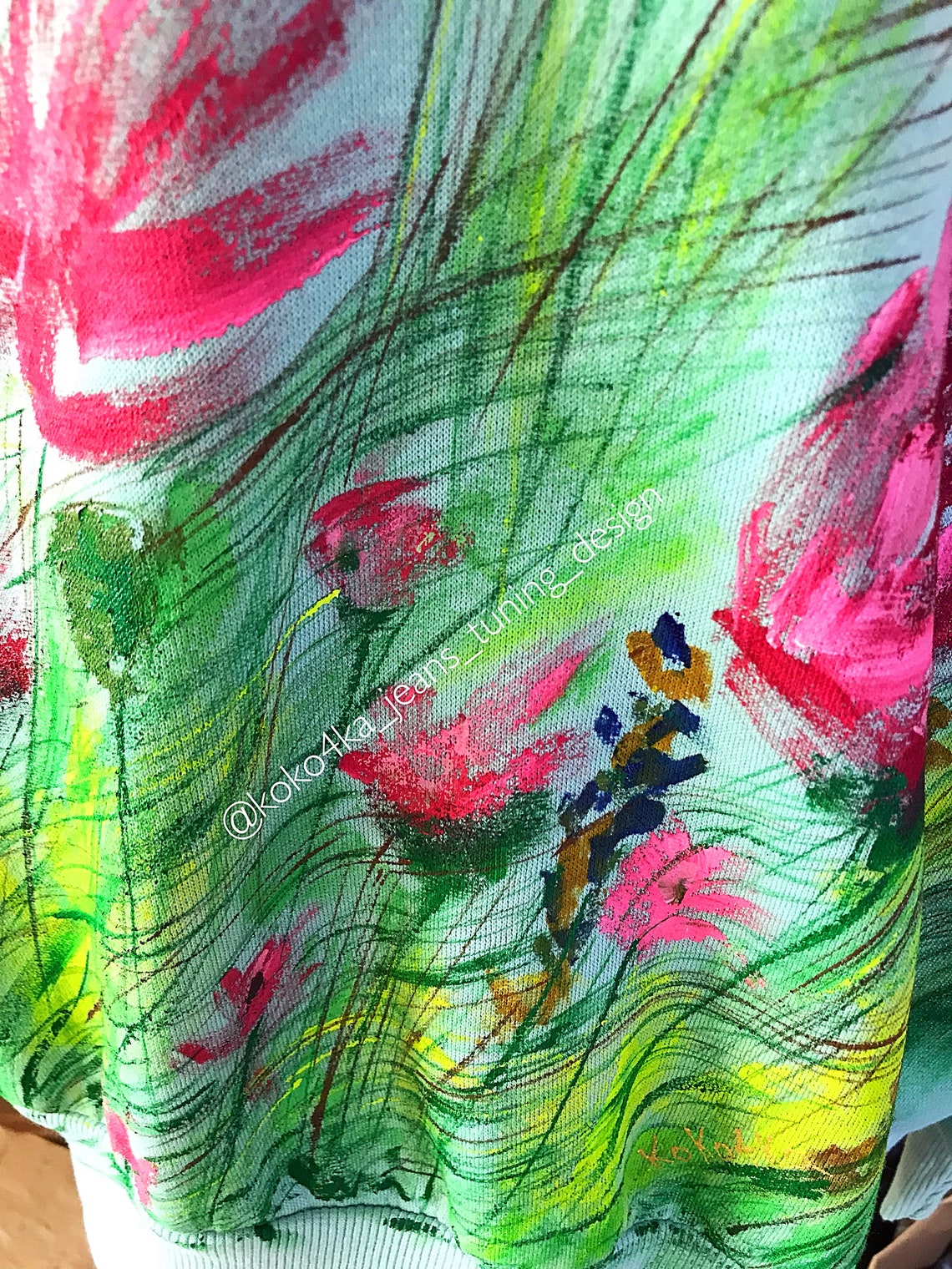 Sweatshirt With Art Work on It Art on Sweatshirt Gift | Etsy