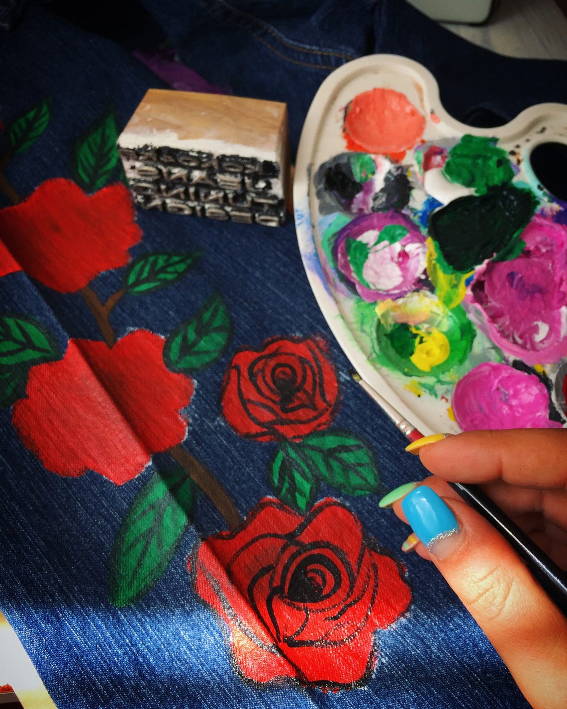 Custom Denim Jacket Jacket Hand-painted Unique Denim | Etsy