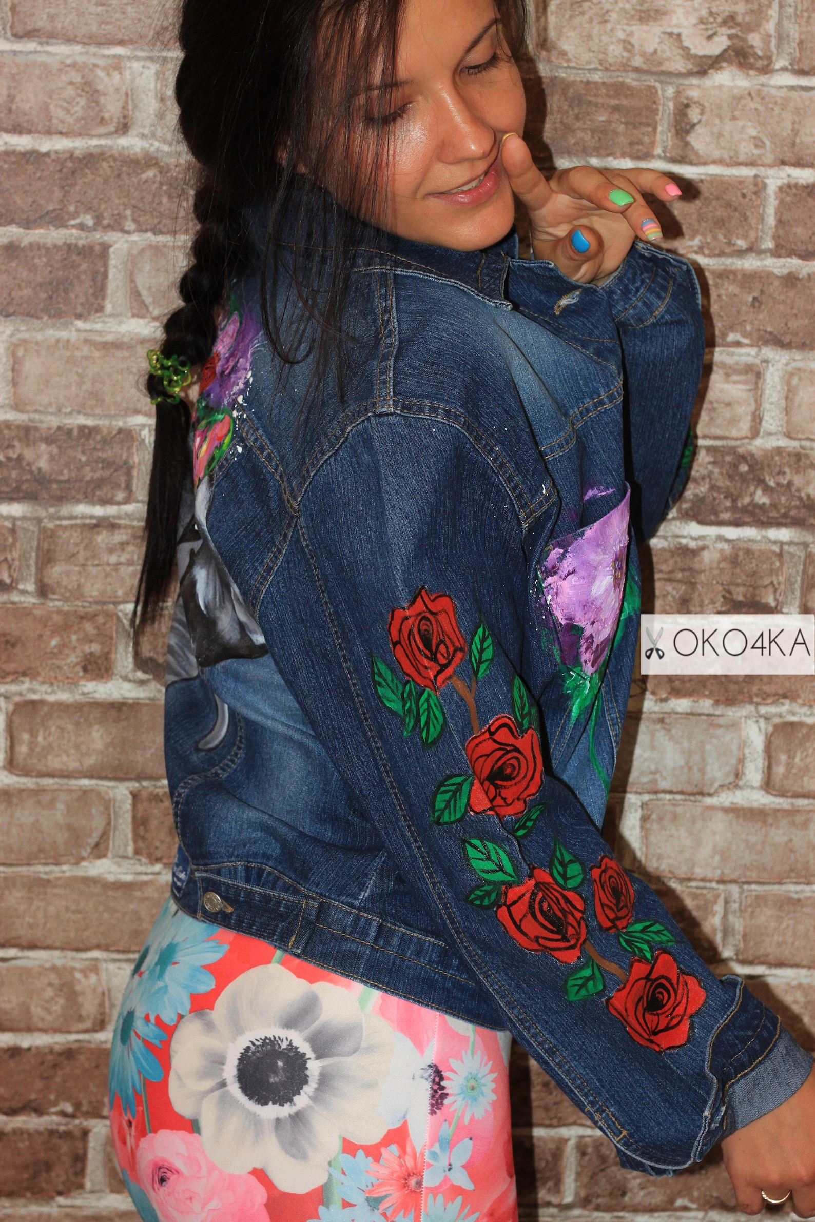 Custom Denim Jacket Jacket Hand-painted Unique Denim | Etsy