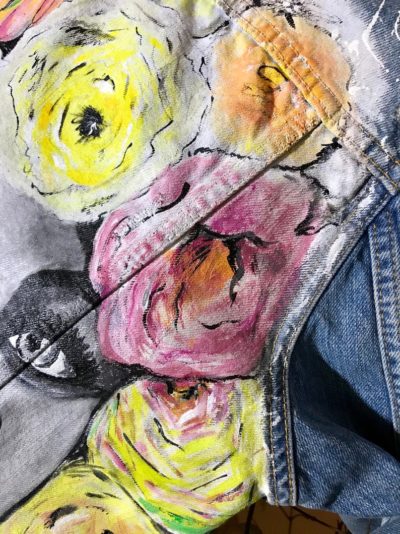 Custom Denim Jacket Jacket Hand-painted Unique Denim | Etsy