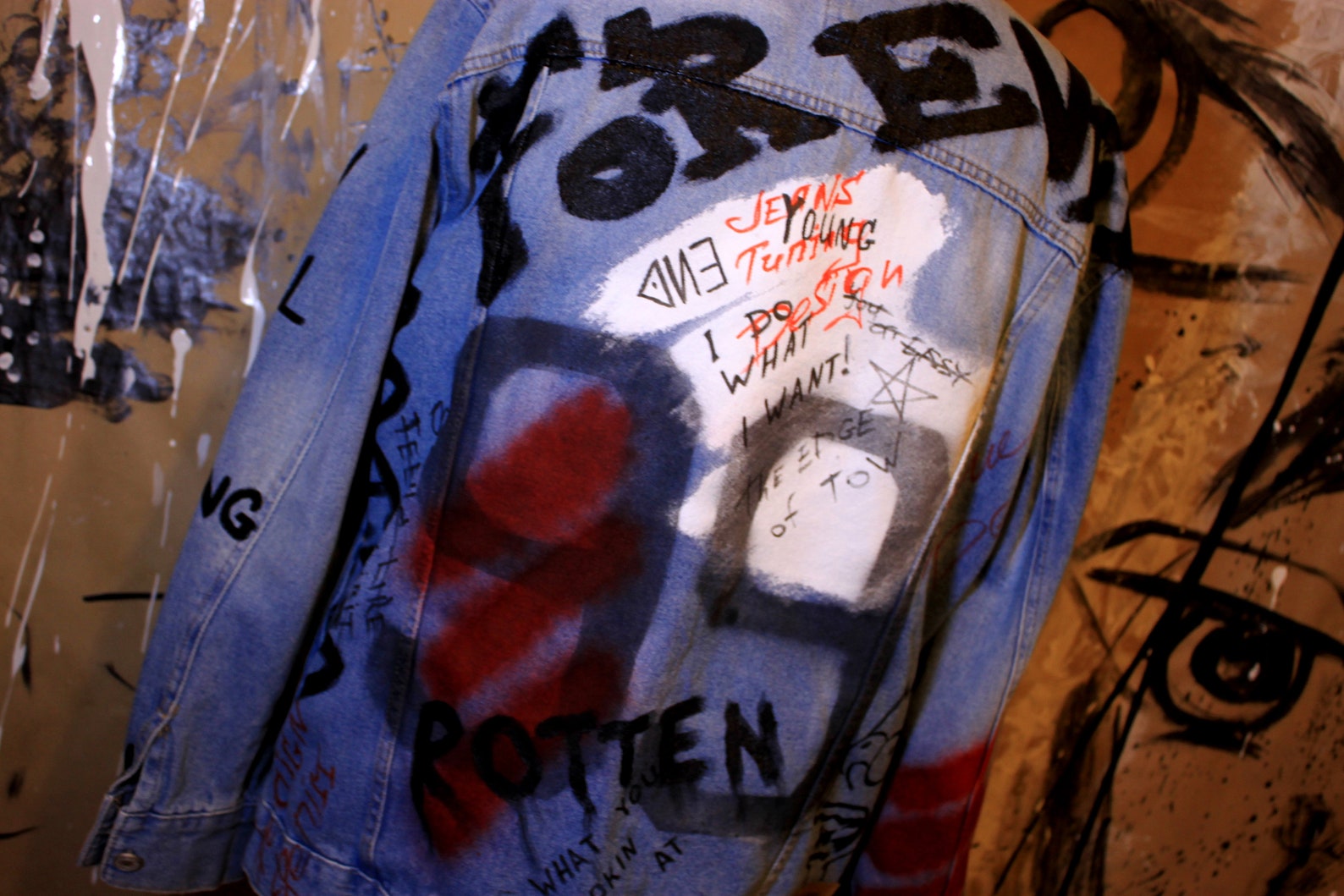 Graffiti Jacket Jacket Coat Oversized Jacket Graffiti - Etsy