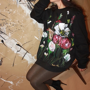 Sweatshirt With Art Work on Art on Sweatshirt Gift Excellent Poppies ...