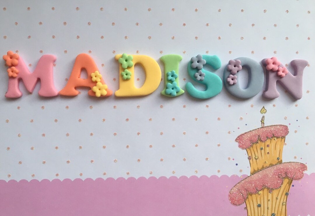 Fondant Name Cake Toppers. Rainbow Letters. Suits Any Theme Xx - Etsy