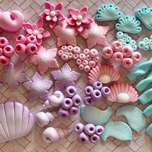 Fondant Clam and Shells Cake Toppers. Suits Mermaid Theme. Cute Xx - Etsy