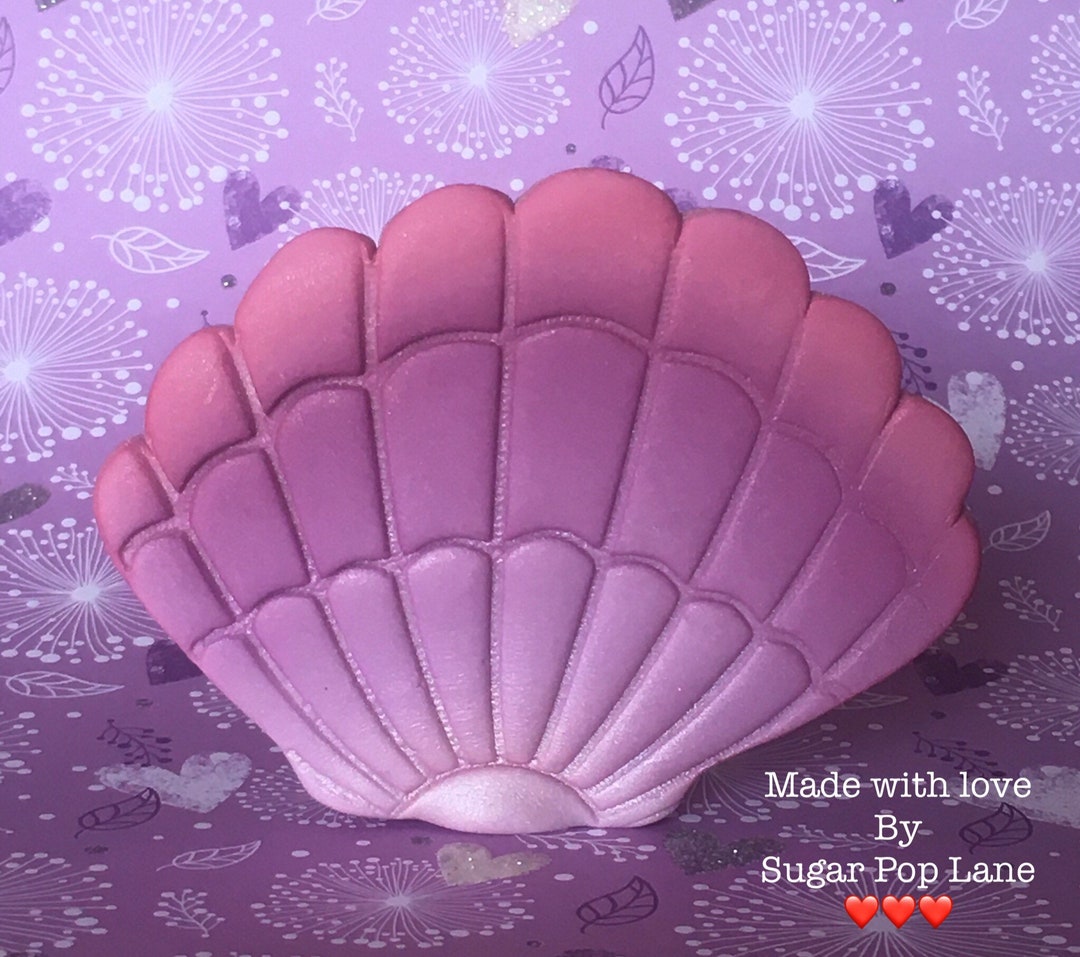 Large Fondant 3d Clam Cake Topper. Suits Mermaid Theme Xx - Etsy Australia