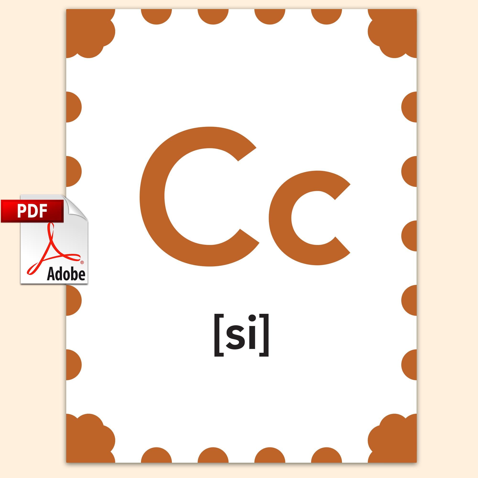 English Alphabet Posters for Printing, ABC Posters Classroom, Language ...