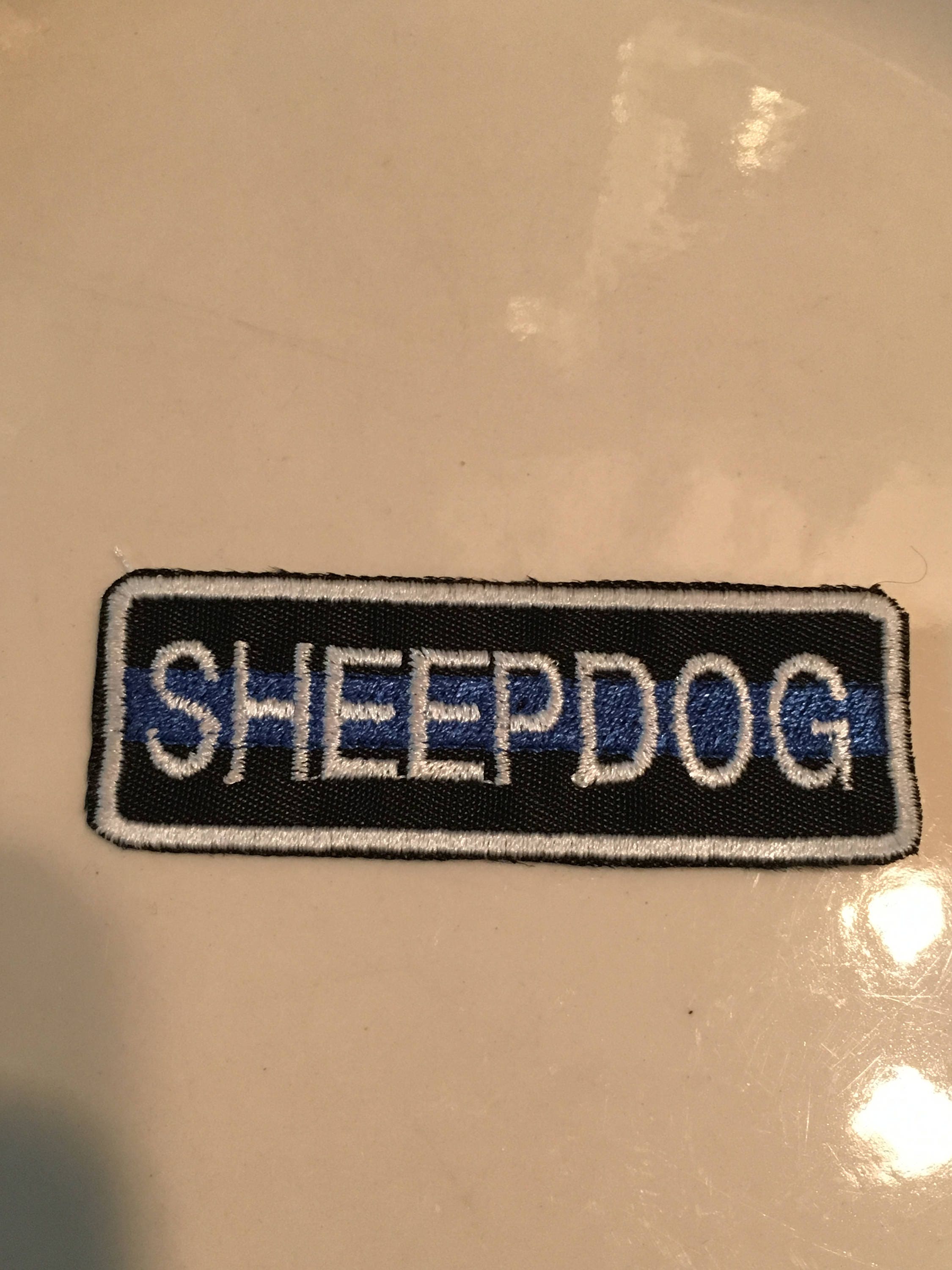 Sheepdog Patch Embroidered Patch Thin Blue Line Patch Hat Patch Hook ...