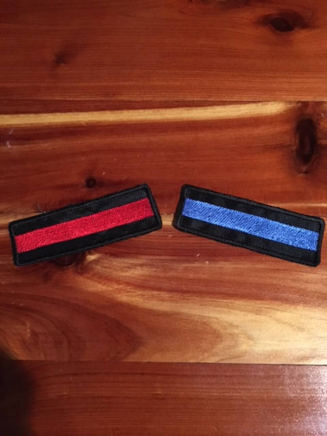 Thin Blue Line Embroidered Patch Thin Red Line Patch Hat Patch Hook ...