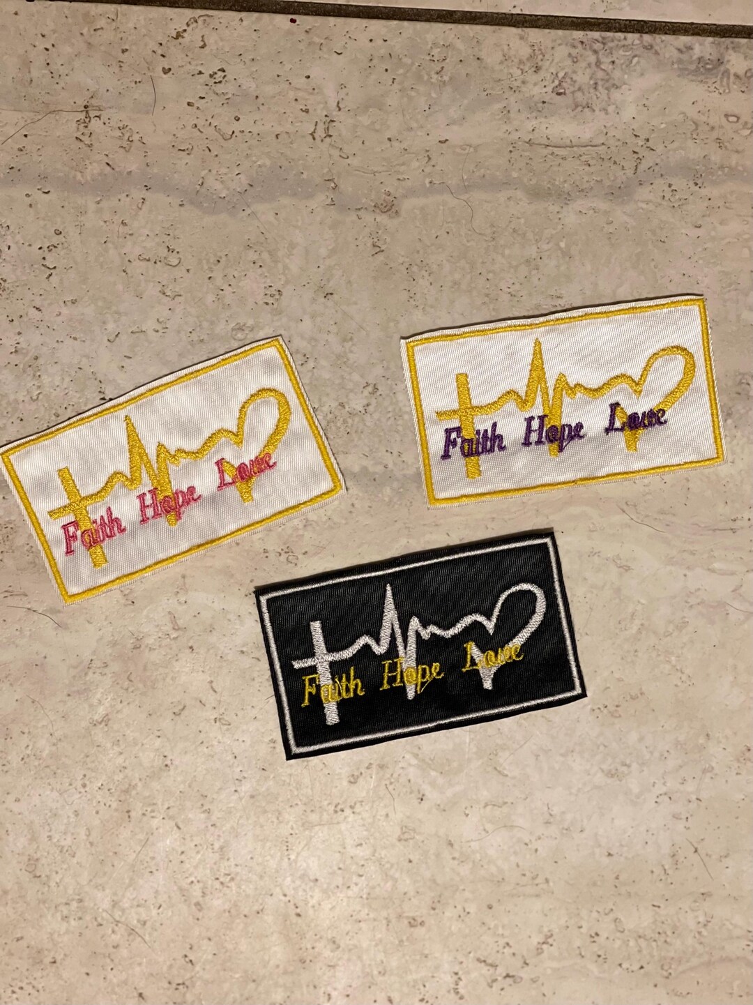 Faith Patch Cross Patch Embroidered Patch Hat Patch Hook Only Patch Sew ...