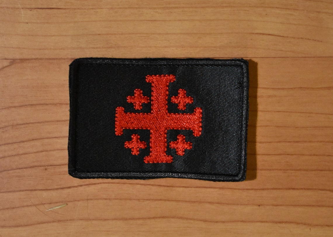 Jerusalem Cross Patch Catholic Patch Faith Patch Religous Patch ...