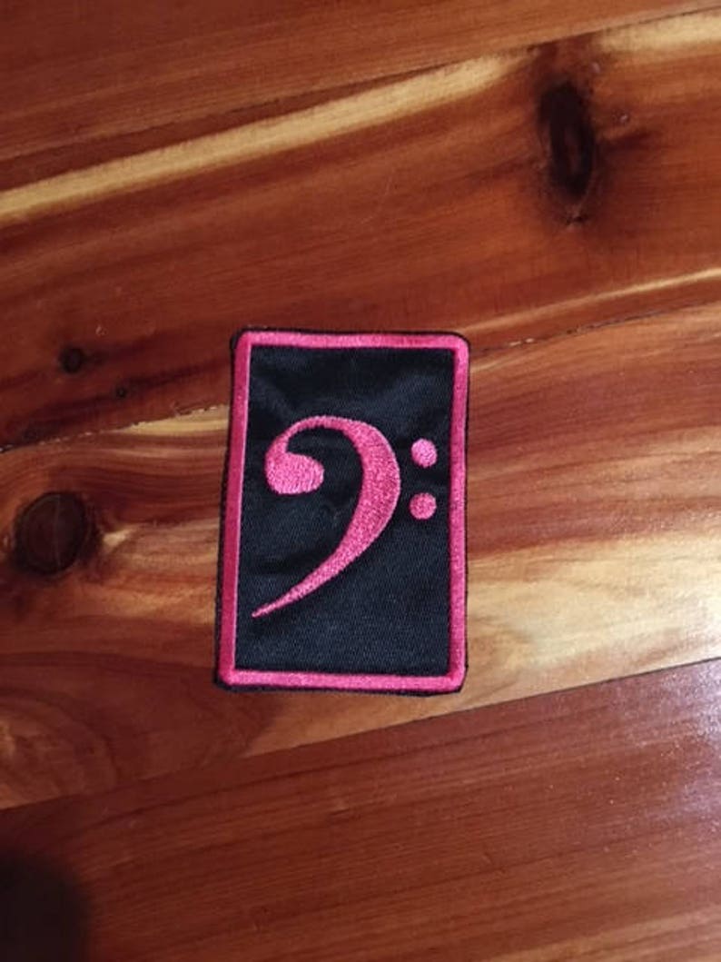 Bass Clef Patch Music Patch Hook Only Patch Sew on 3x2 - Etsy